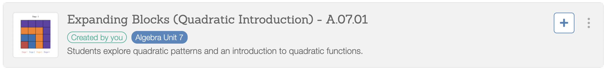 Unit 7: Quadratics Part 1 – Kurt Salisbury
